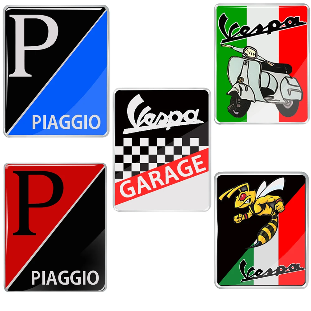3D Motorcycle Sticker Case for PIAGGIO VESPA GTS GTV LX LXV MID Logo ...