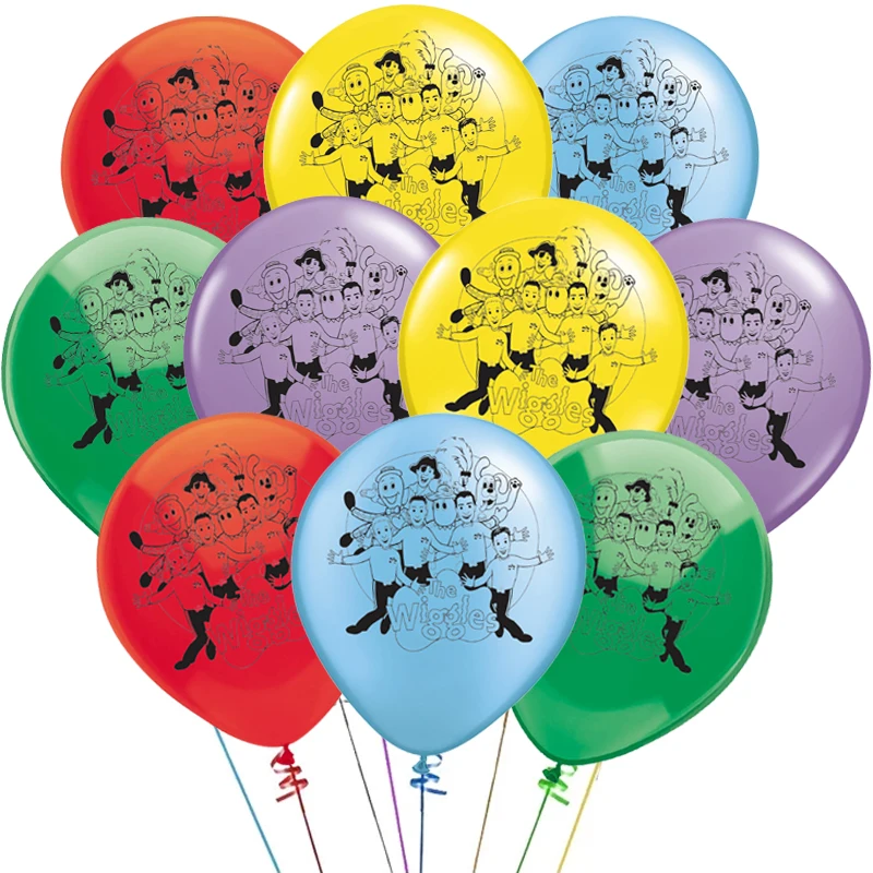 10pcs-The-Wiggle-Latex-Balloons-Home-Family-Dog-Funny-Music-The-Wiggles ...