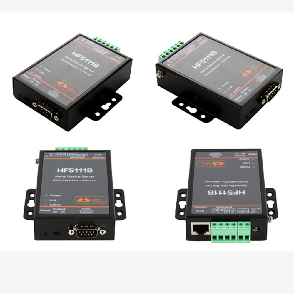 HF5111B Serial Port Device Server RJ45 RS232 485 422 Serial to Ethernet Converter FreeRTOS ...