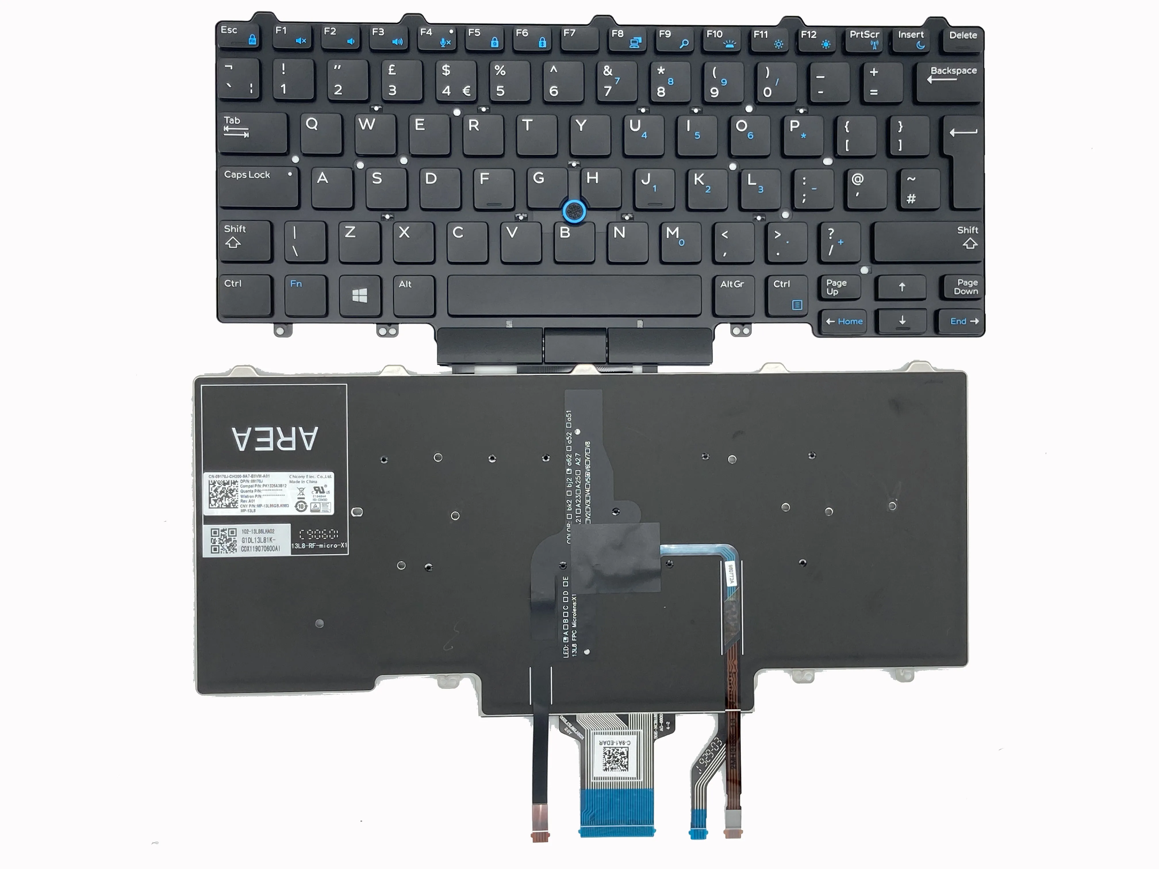New-UK-Backlight-keyboard-for-DELL-LATITUDE-E5450-5470-5480-5490-E7450 ...