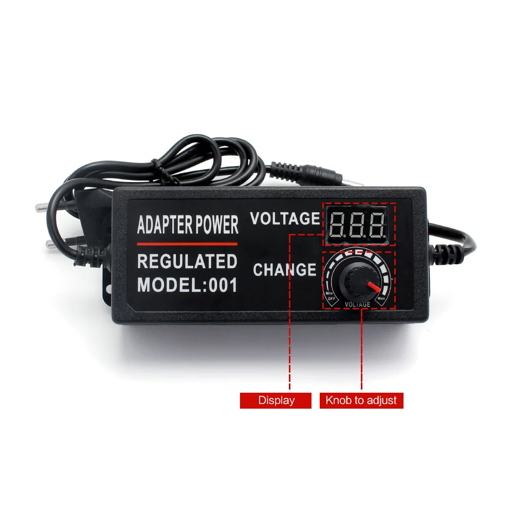 DC Transformer Voltage Regulator AC 220V 110V TO DC 3V-12V 3V-24V 9V ...