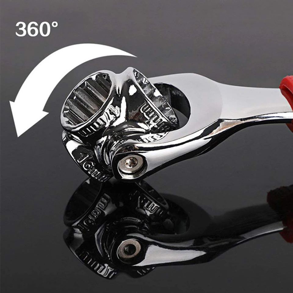 Adjustable Ratchet Wrench Tool Universal Wrench Socket Multifunctional ...