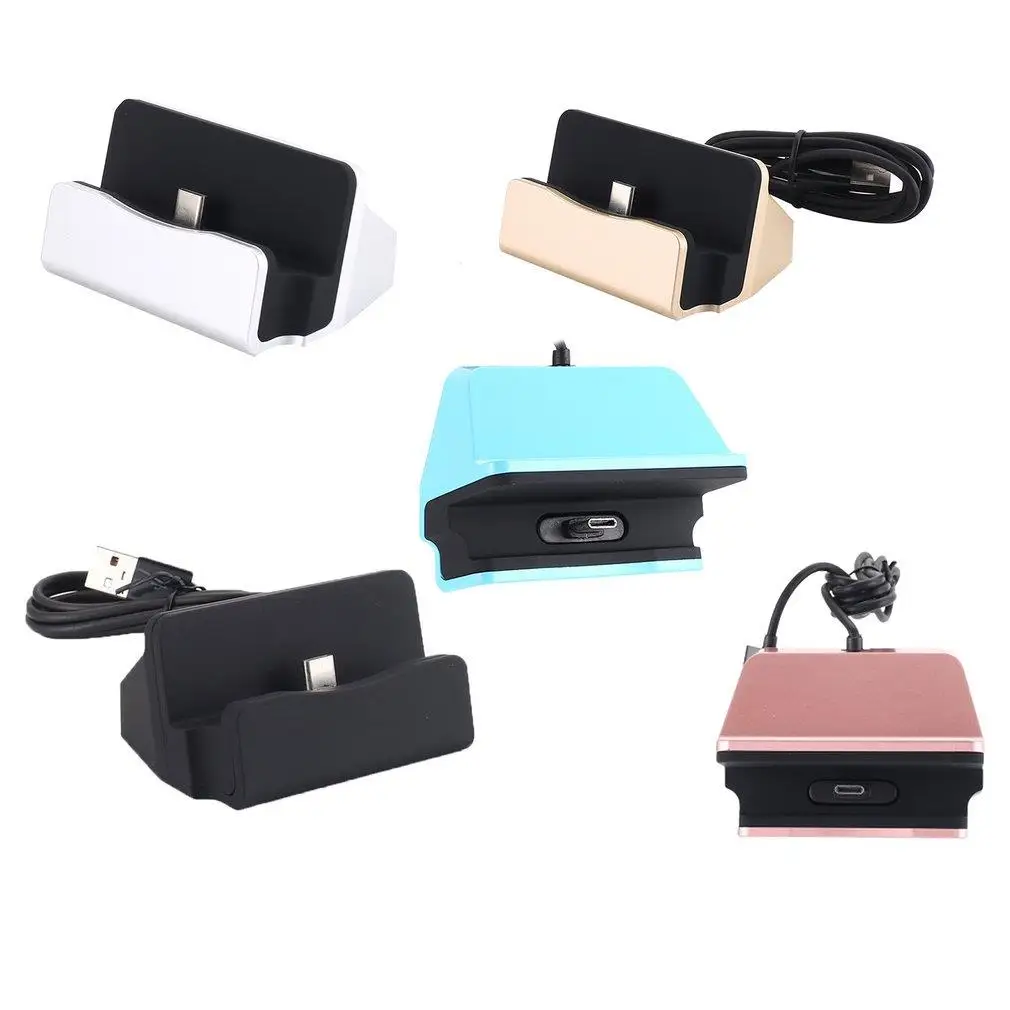 USB Cable Sync Cradle Charger Base For Androids Type C Stand Holder ...