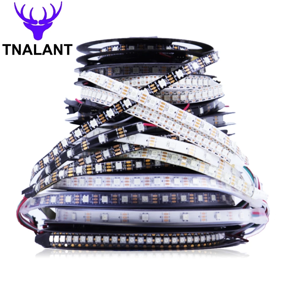 WS2812B WS2812 5m 60 IP67 LED Strip Individually Addressable Smart RGB ...