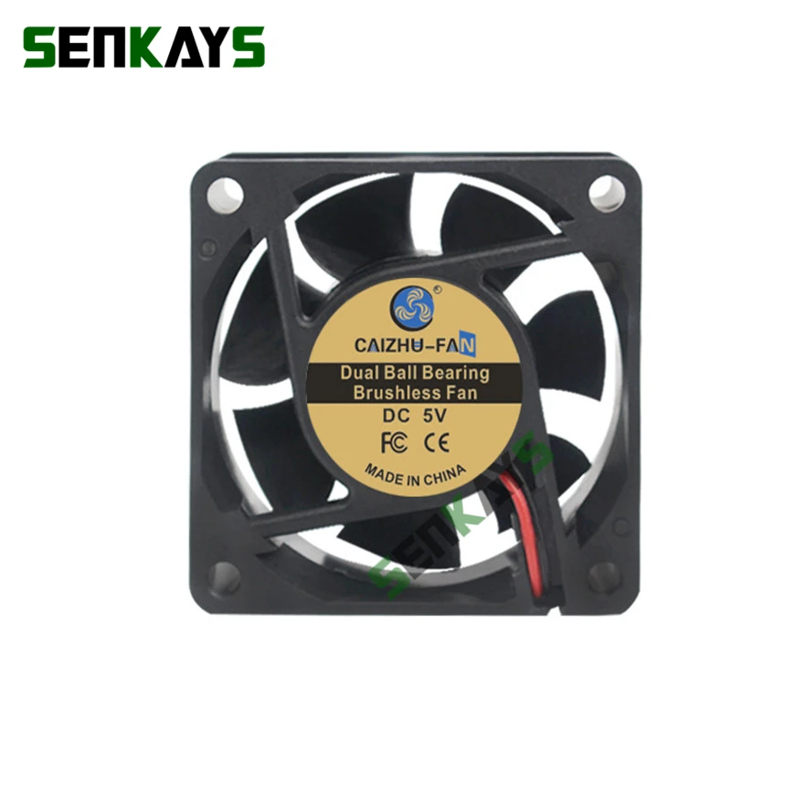 Dual Ball Bearing 60x60x25mm 6025 DC 5V 12V 24V Computer Cooler Fan ...