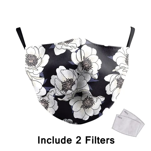 Flower Print Face Mask - Fashion Masks