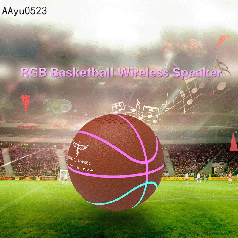 2020 New Style Luminous Basketball Speaker Wireless Mini Bluetooth ...