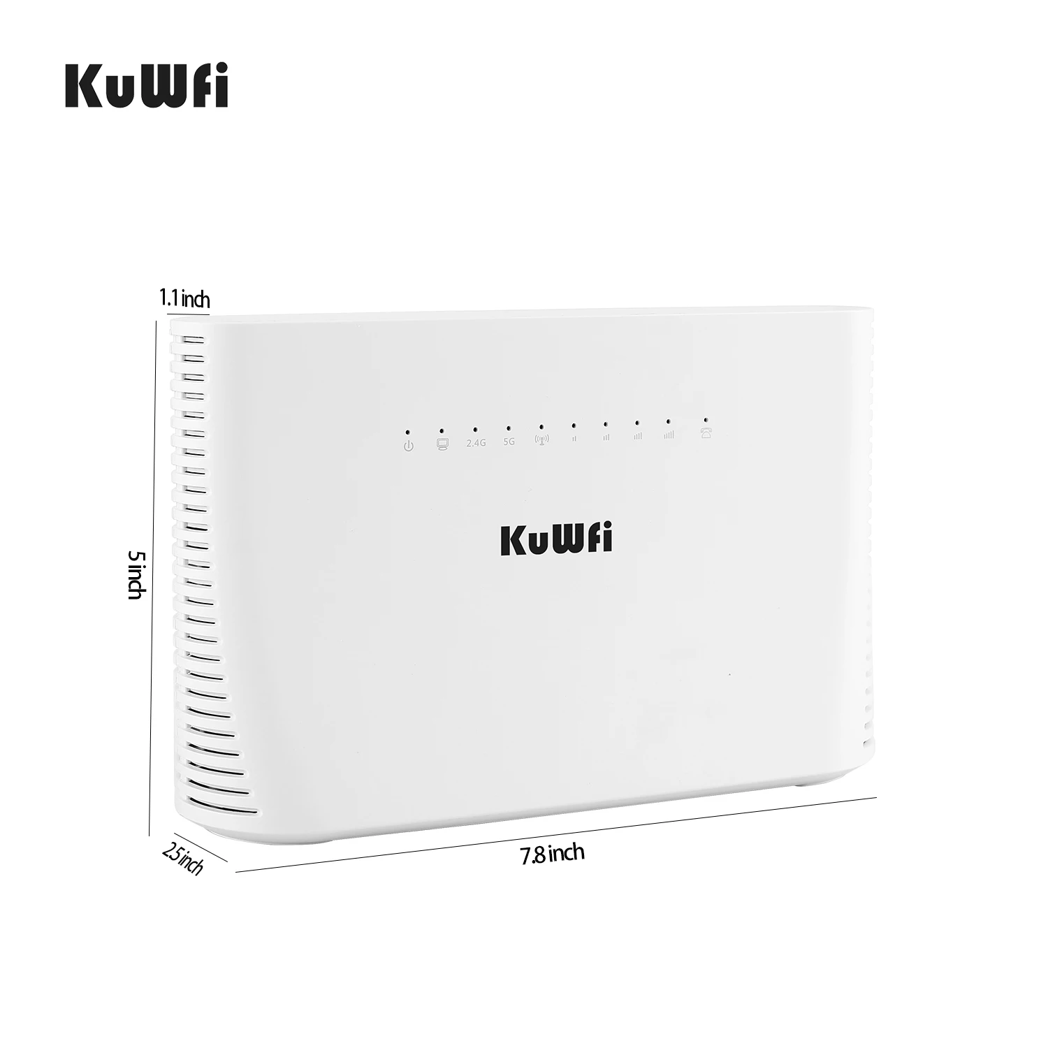 KuWFi Firmware 4G Router SIM 1200Mbps 2.4G&5G Wireless WIFI Router ...
