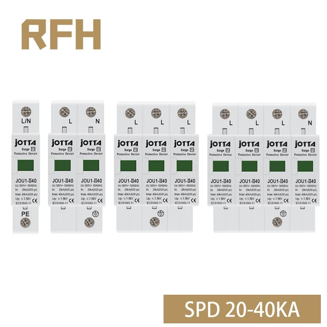 Spd 1P/1P N/3P/3P N 20Ka ~ 40Ka C Típus 385Vac Ház Surge Végrehajtása – FIXO.hu