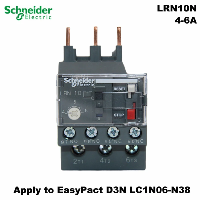 Schneider Electric LRN10N contactor LR N10N 4 6A LC1N EasyPact D3N ...
