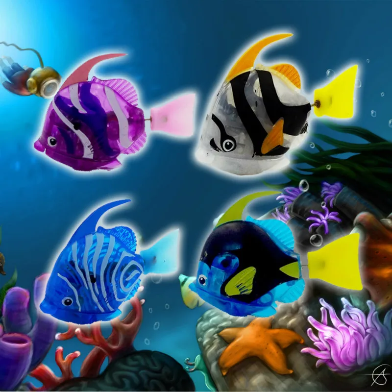 New-Funny-Swim-Electronic-fish-Activated-Battery-Powered-Toy-Pet-for ...