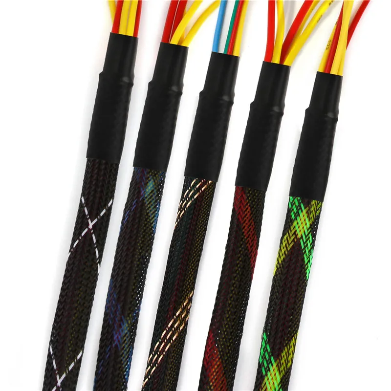 Tube thermorétractable,Manchon de câble tressé gaine d'isolation en ...