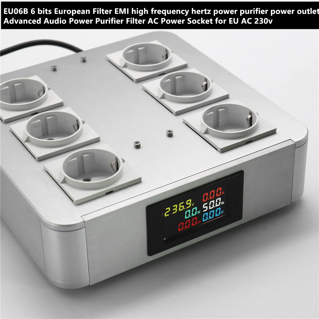 EU06B 6 bits European EMI high frequency power filter power outlet ...