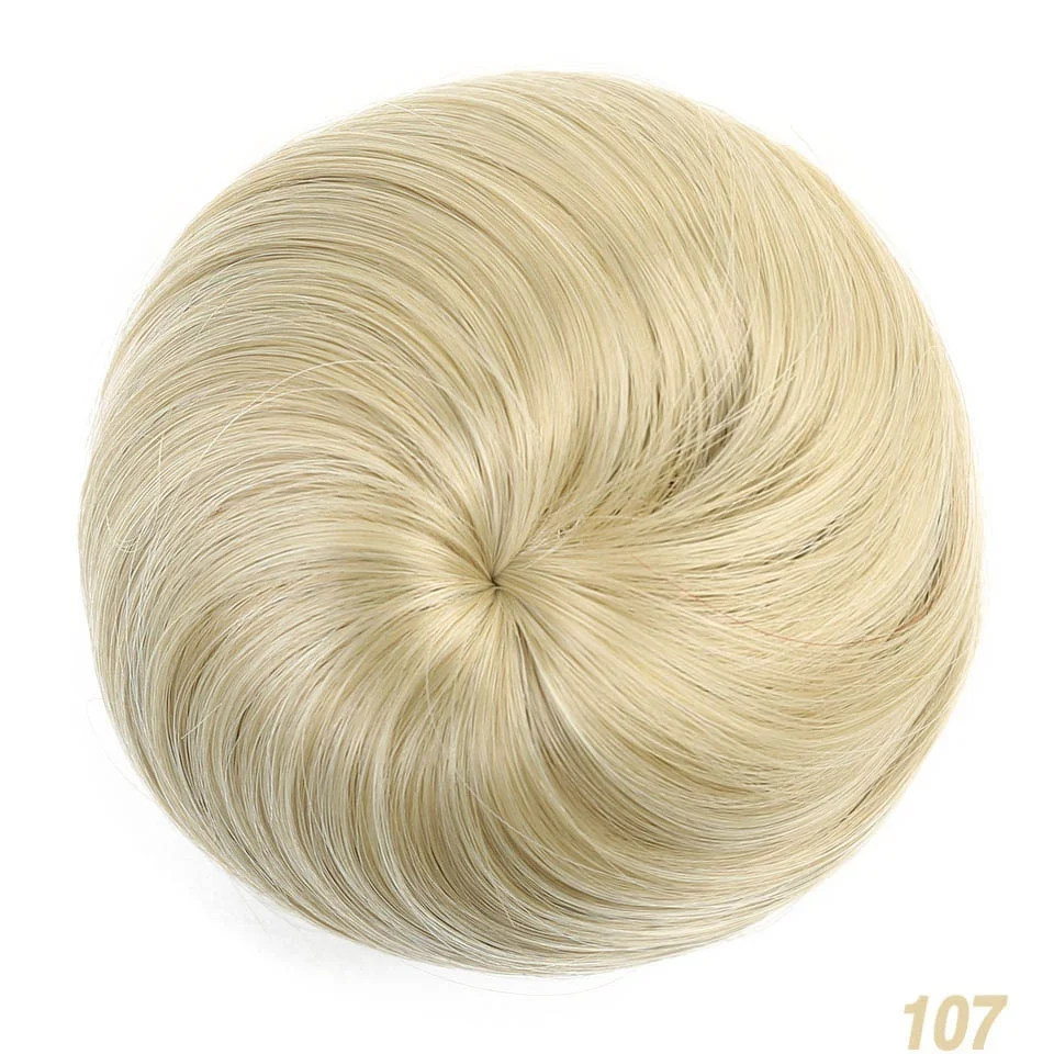 Synthetic donut hair bun with elastic band (Brand - Lupu) - Hair.lk