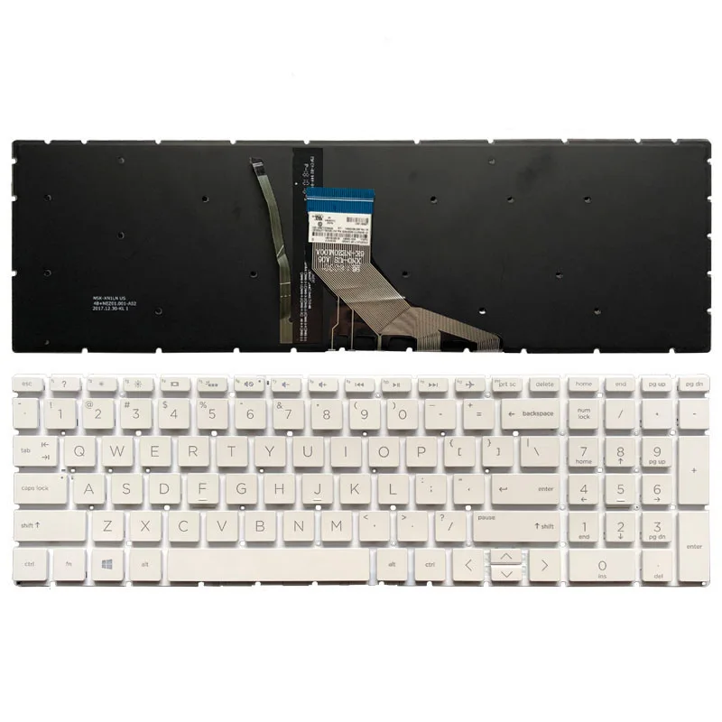 US Backlit/no Backlit Laptop keyboard For HP Pavilion 15 da0020nr 15 ...