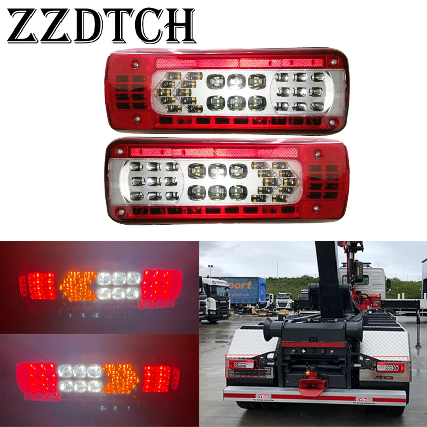 2PCS-24V-led-truck-tail-lamp-for-volvo-truck-FMX-500-led-tail-lamp-E ...