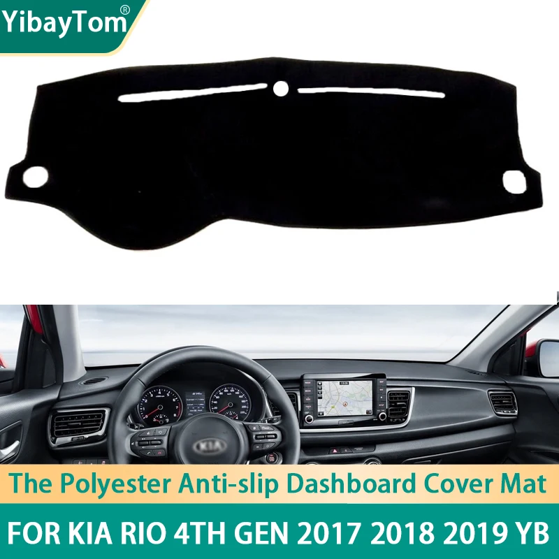 Anti-slip Polyester Anti-UV Car Dashboard Covers Mat Shade Cushion Pad ...