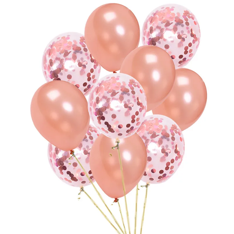 80pcs Balloon Garland 12inch Rose Gold Champagne Latex Balloons Mix ...