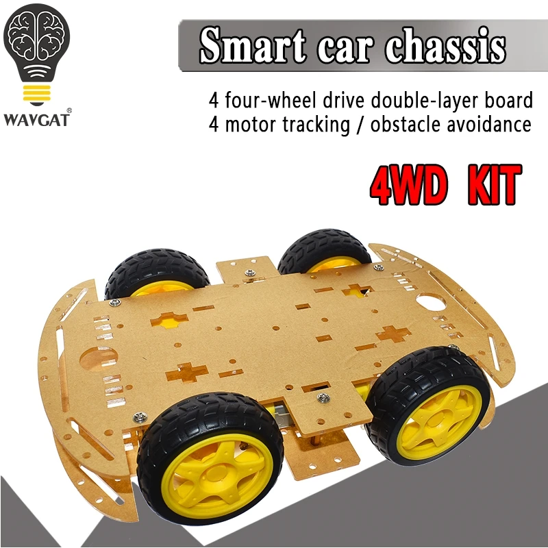 For Arduino Uno R3 Robot 4wd Cars Rc Remote Control L98n Robotics ...