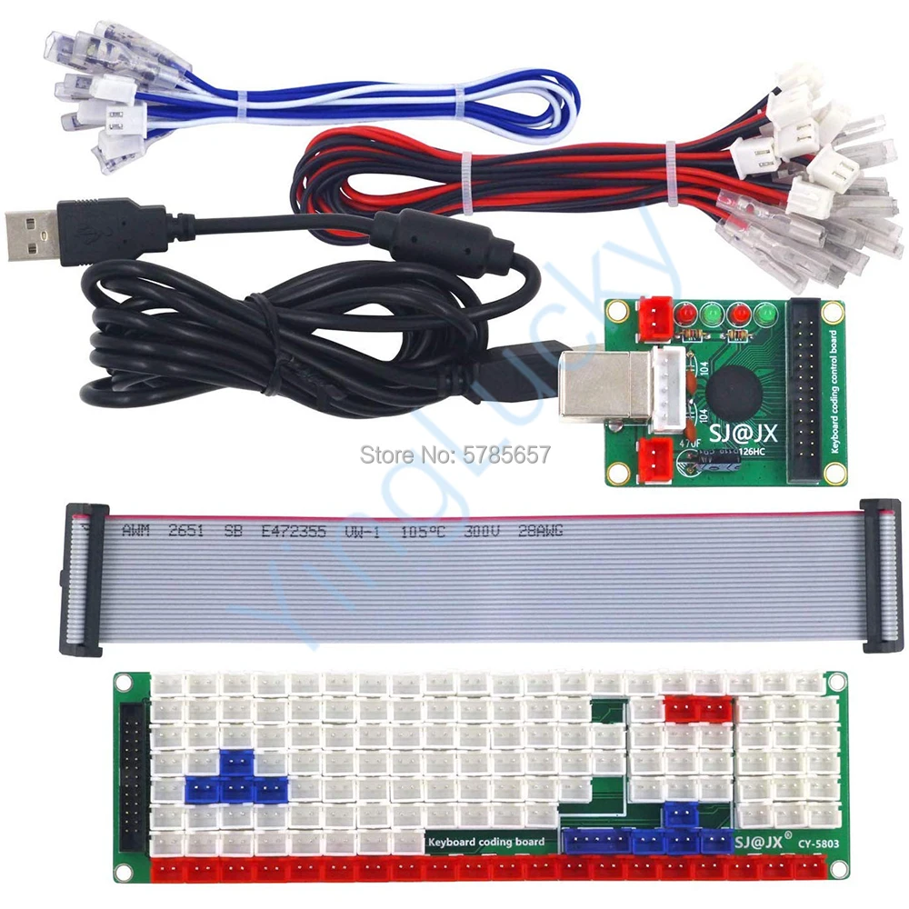 Arcade-Zero-Delay-Board-USB-Keyboard-Encoder-Control-Connected-to-PC ...