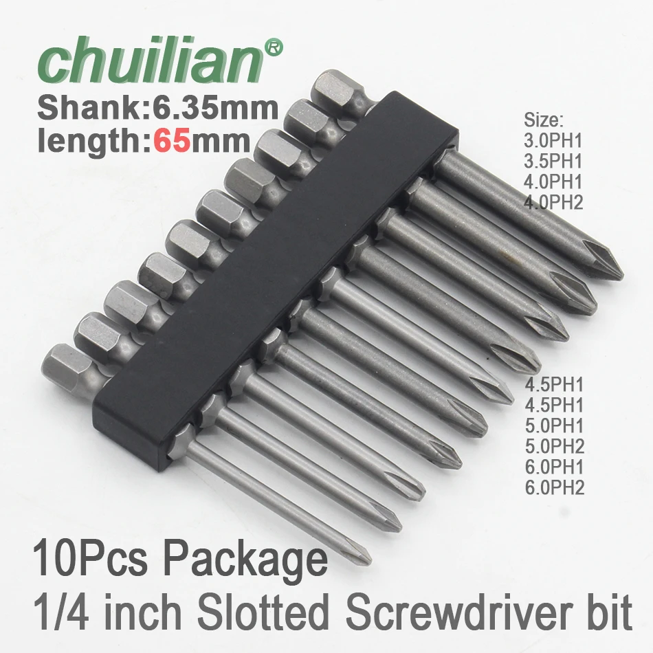 Hex-Shank-Magnetic-Phillips-Cross-Screwdriver-Bit-Electric-Screwdriver ...