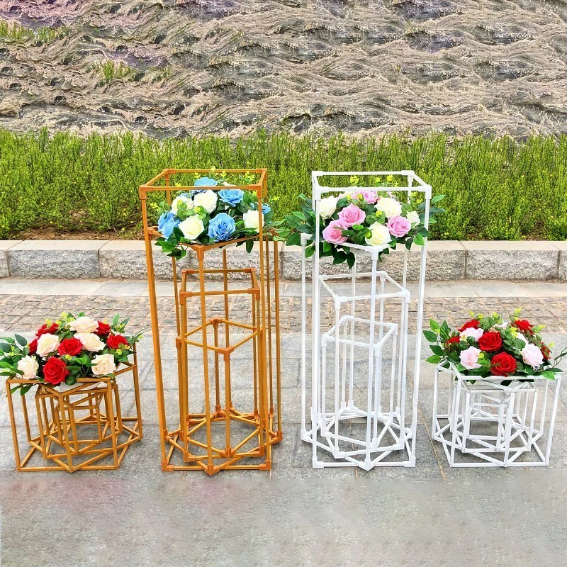 Frame Decorative-Props Lead-Stand Flower Party-Background Geometric ...