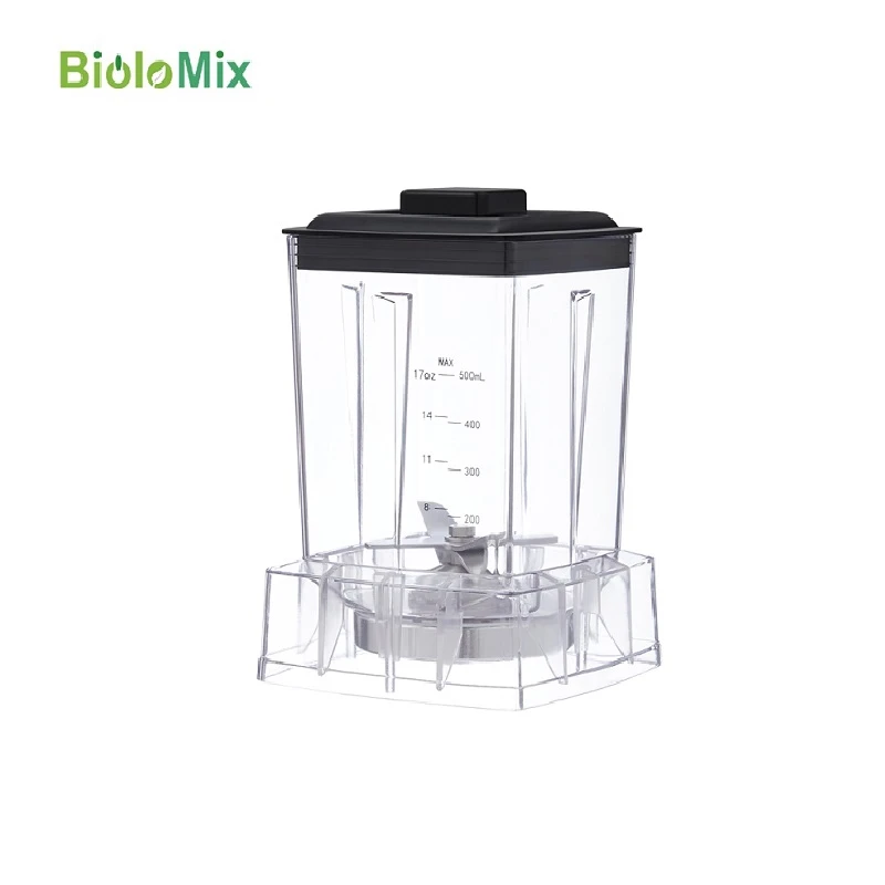 17 Ounce 500ml Dry Grains Grinding Container jug jar Dry Grinder Blades ...