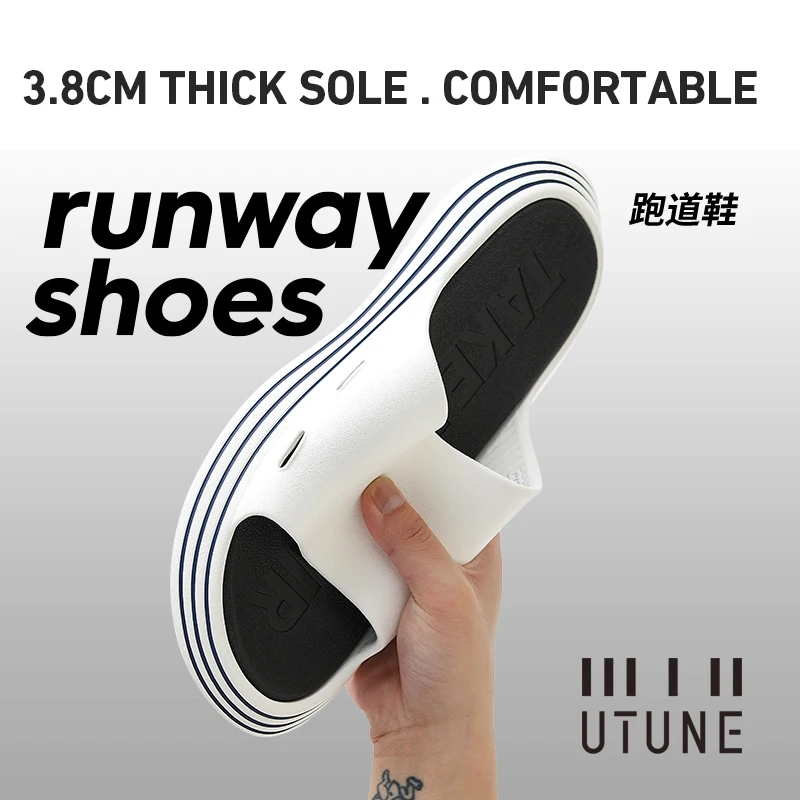 UTUNE Outside Slippers Men Summer Runway Shoes EVA Outdoor Women Slides ...