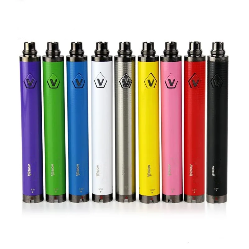10pcs Vision II 2 Variable Voltage 1300mAh Ego Evod VV Twist Vape 510 ...