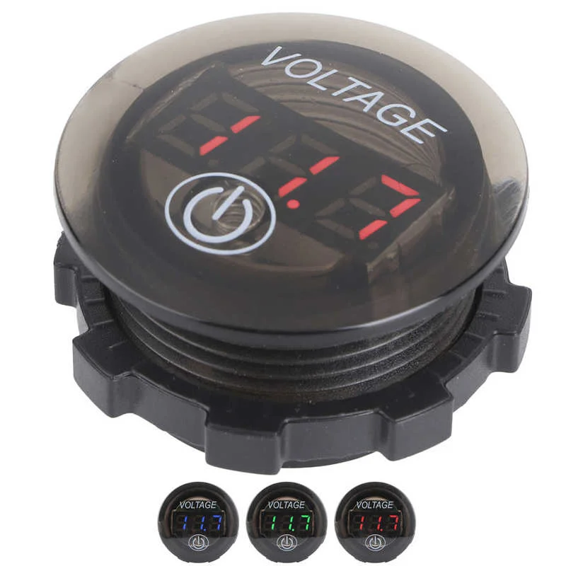 Universal LED DC Digital Voltmeter Voltage Meter Car Battery Gauge 12 ...