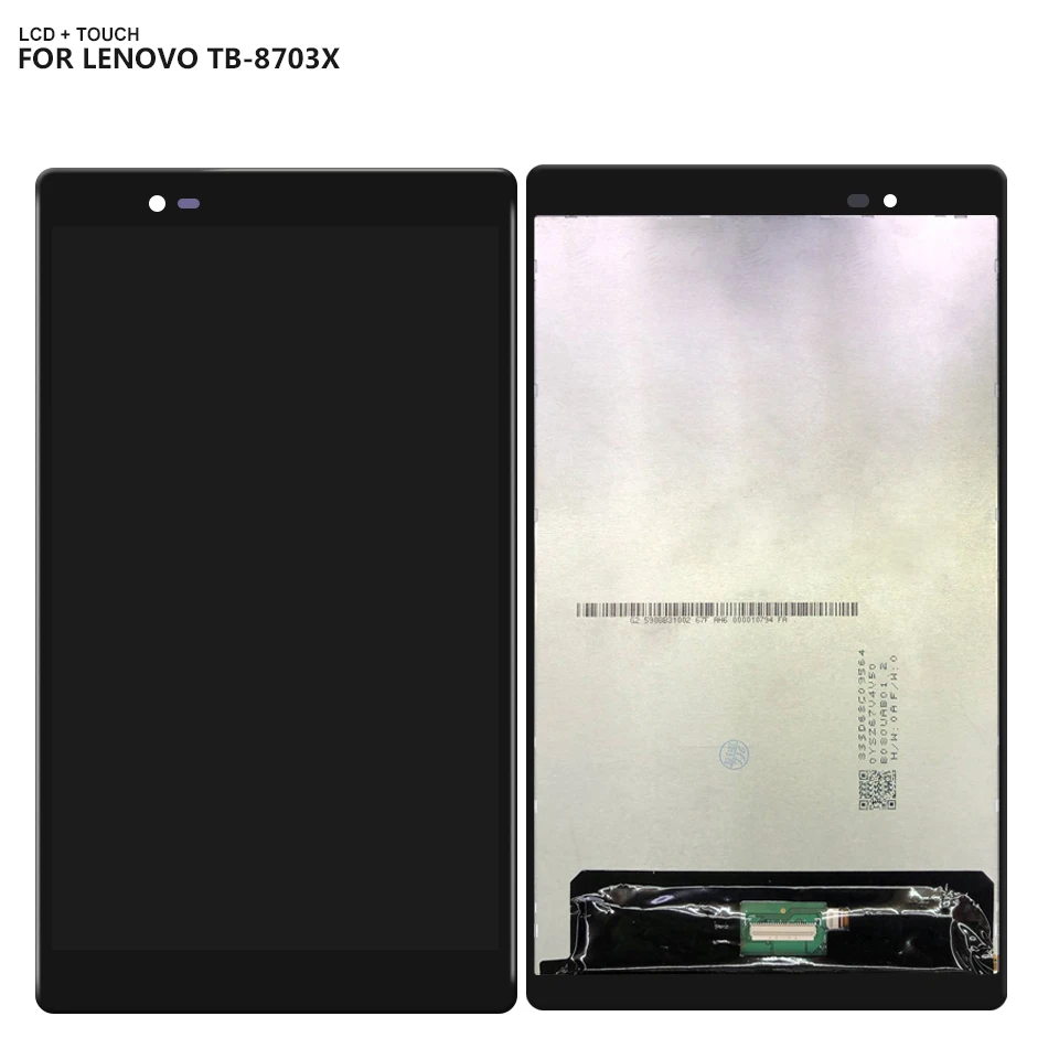 Montaje de Panel táctil de cristal para Lenovo Tab 3 Plus, digitalizador de pantalla LCD, TB ...