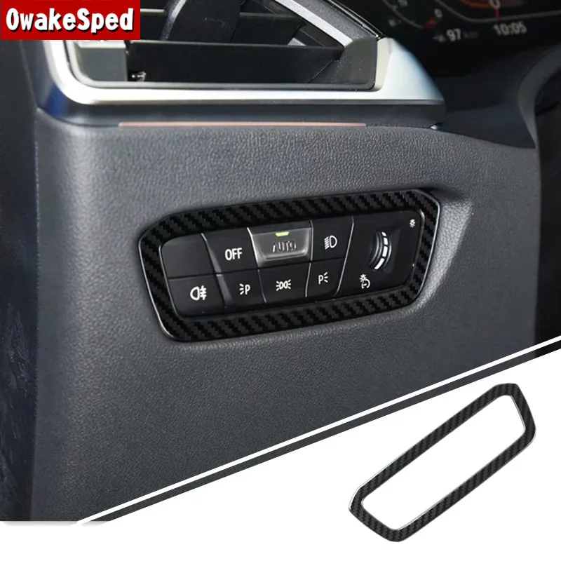 Car-Console-Headlight-Switch-Button-Frame-Decorated-Trim-For-BMW-3 ...