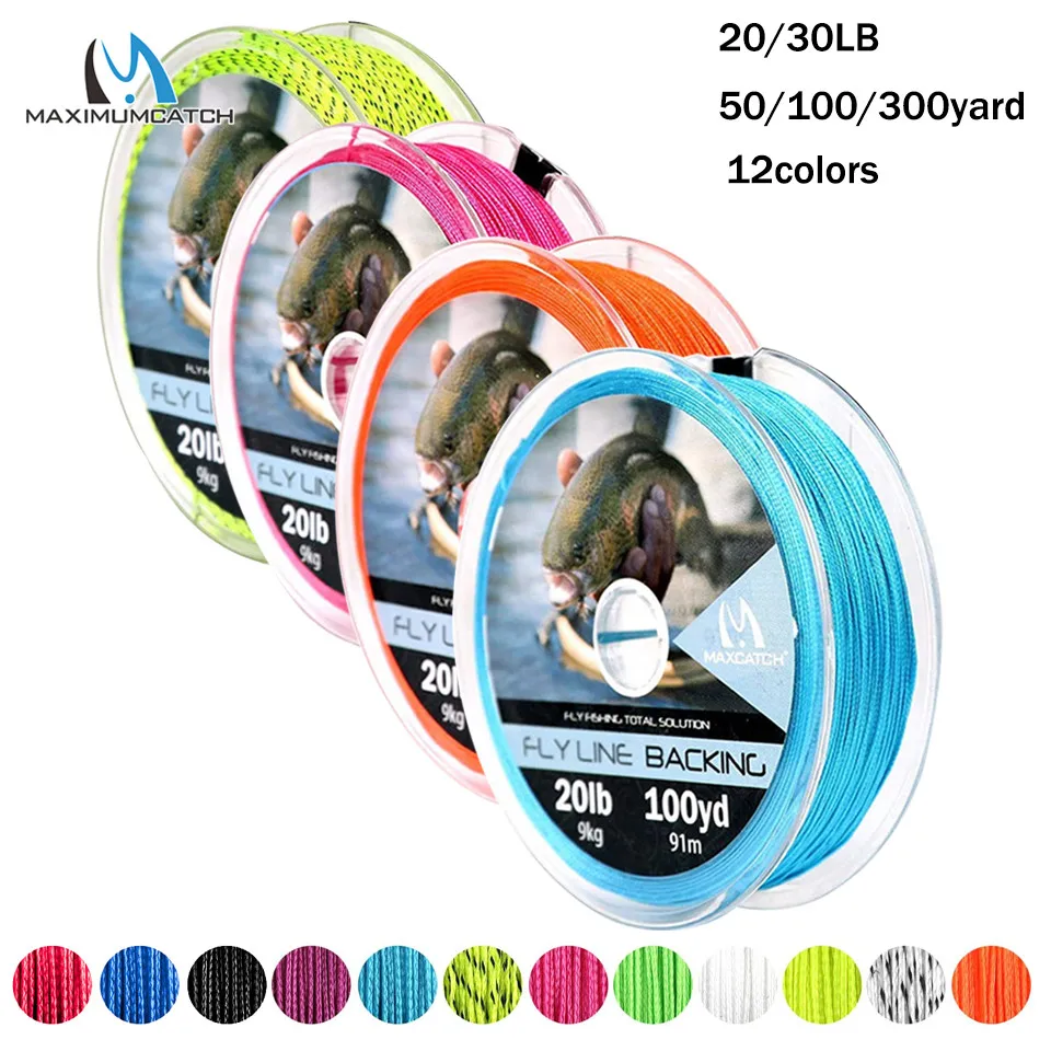 Maximumcatch Backing Fly Fishing Line 20/30lb 50/100/300yards Backing ...