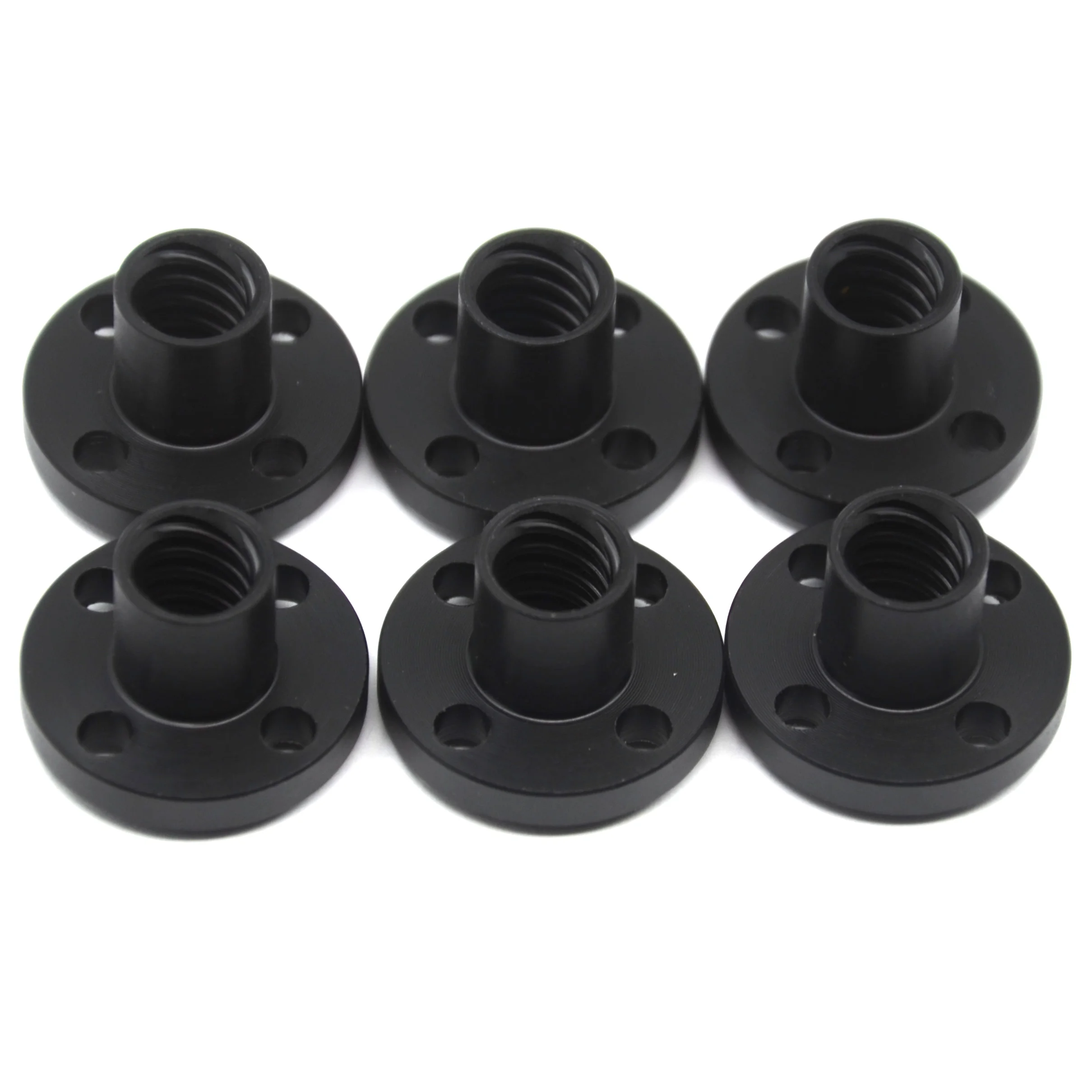 6PCS Black TR8 Lead Screw POM nut T type screw nut T8x8/tr8x4/TR8x2 ...