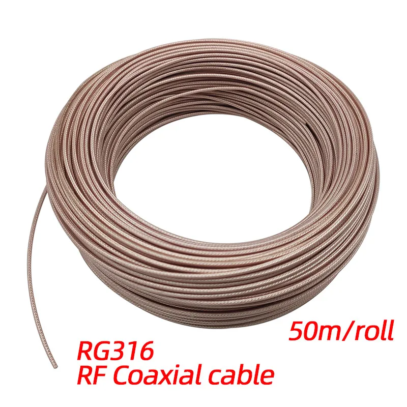 50m 150ft RG316 RG 316 cable cables cable coaxial RF 50 Ohm|rg-316 ...