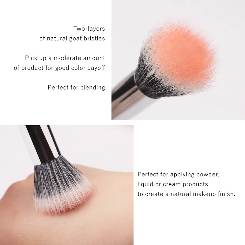 Use stippling makeup brush - nichemain
