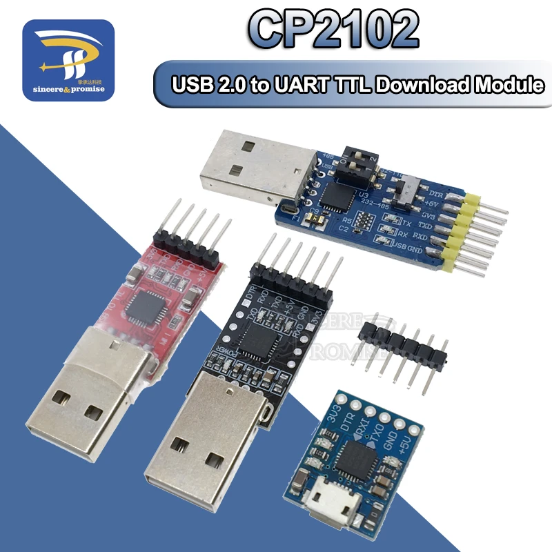 5pin Cp2102 Usb 2.0 To Ttl 485 232 Uart Module 6pin Serial Converter ...