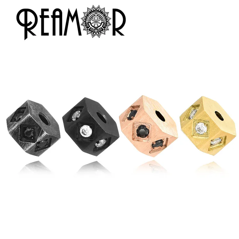 REAMOR-Perles-intercalaires-en-acier-inoxydable-placage-sous-vide-micro ...