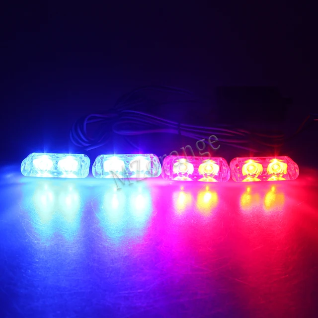 4X2 Ambulance Police Light 2 LED DC 12V Warning 8W Car Truck FSO ...