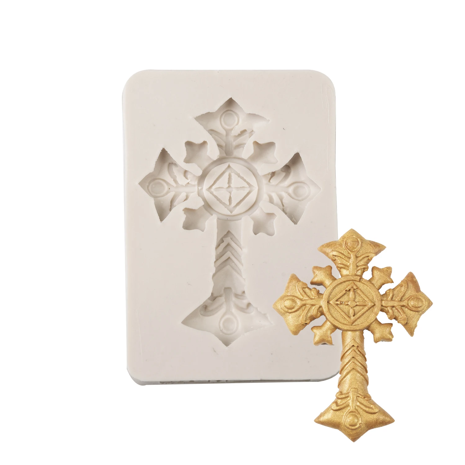 Flower Lace Cross Shape Silicone Cake Mold Silicone Mould For Candy ...