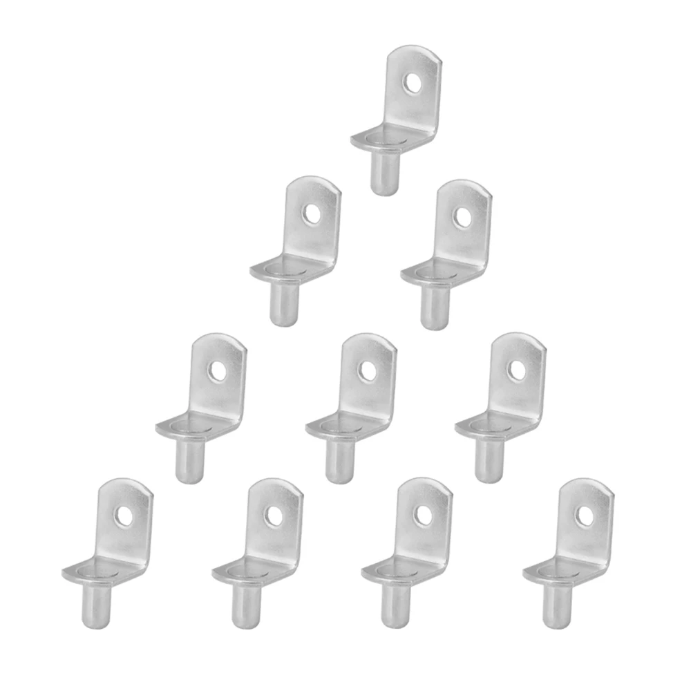 Shelf Pins Cabinet Furniture Partition Bracket 10pcs Glass Fixing ...