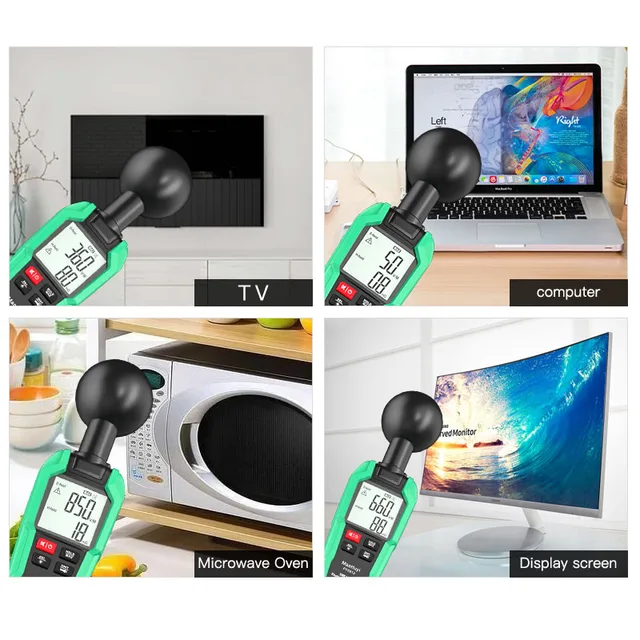 Handheld EMF Meter Household Precise Microwave Oven Computer Radiation ...