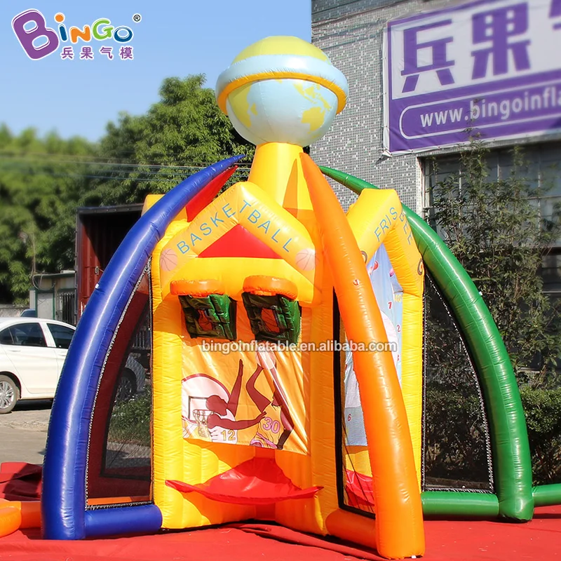 Inflatable World Sport Game Court For Kids / 5in1 Inflatable Basketball ...