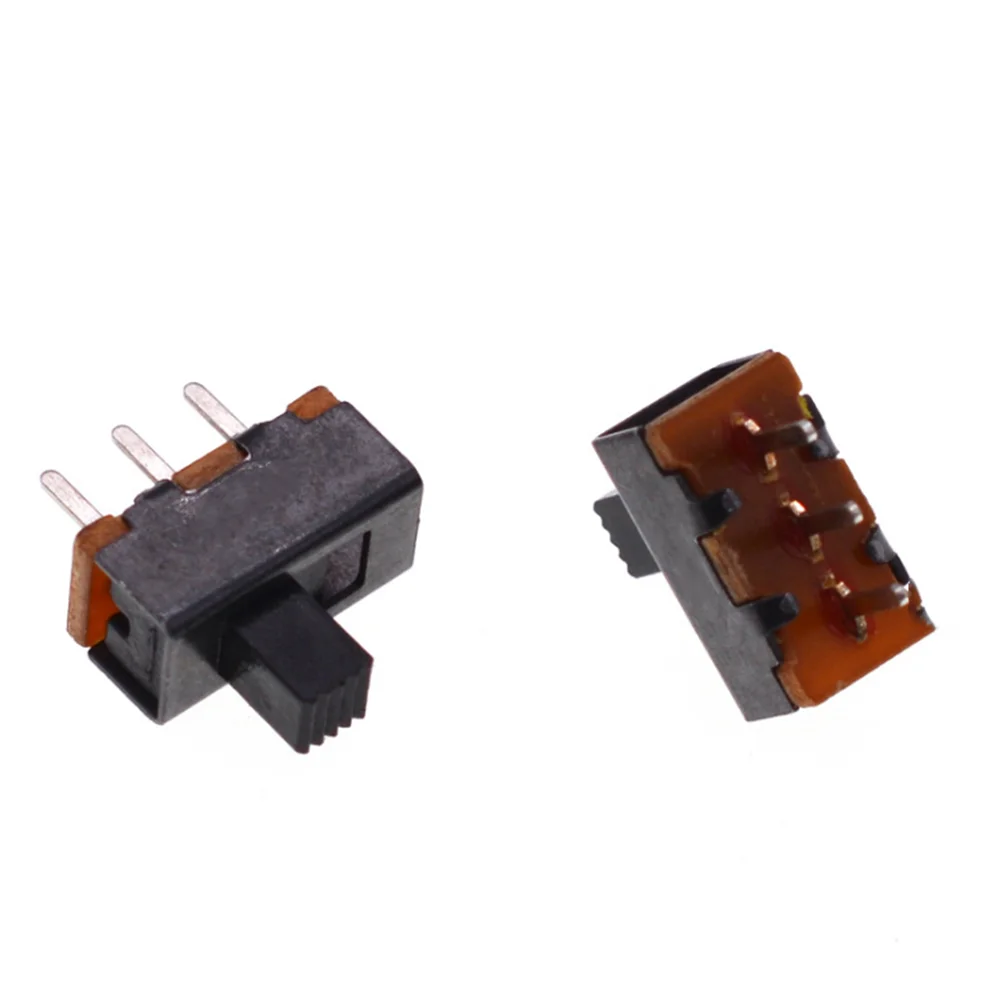 20 stks Schuifschakelaar 2 Positie 3 Pin SPDT 1P2T Door Gat PCB Panel Mini Verticale Knop Hoogte ...