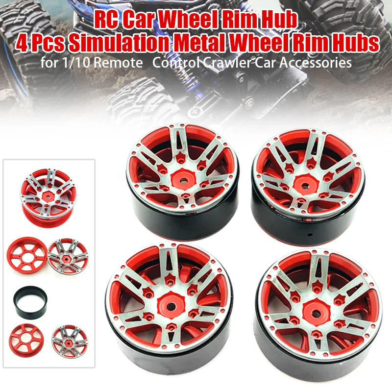 Llantas de rueda de coche de Control remoto para coche, bujes de 1,9 ...