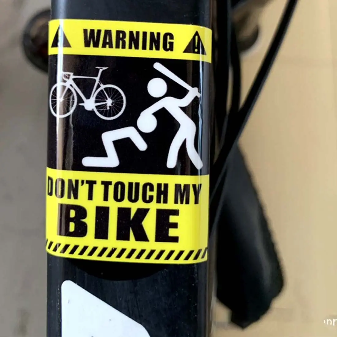 Don't Move My Bike Warning Sticker Mountain Bike Frame Decorative Decal ...