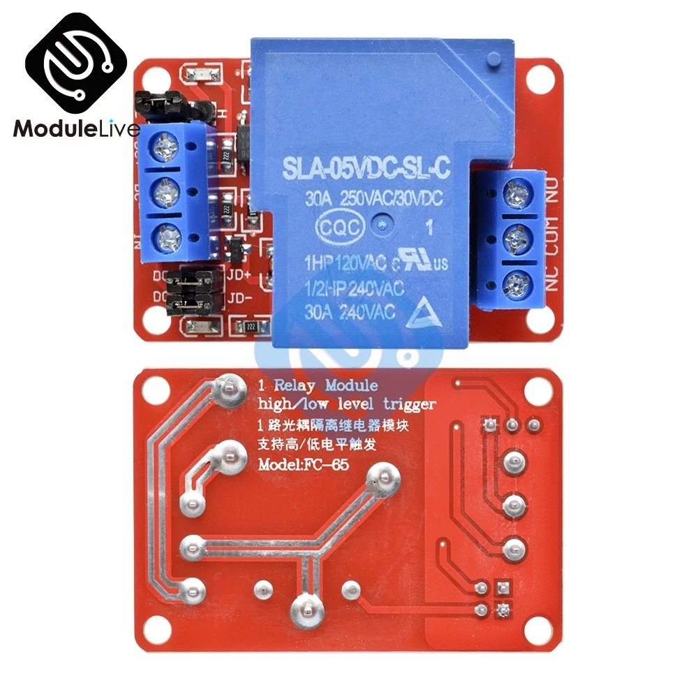 Relay Modules & Boards 1 Relay Module 5V 30A High Power For Arduino AVR ...