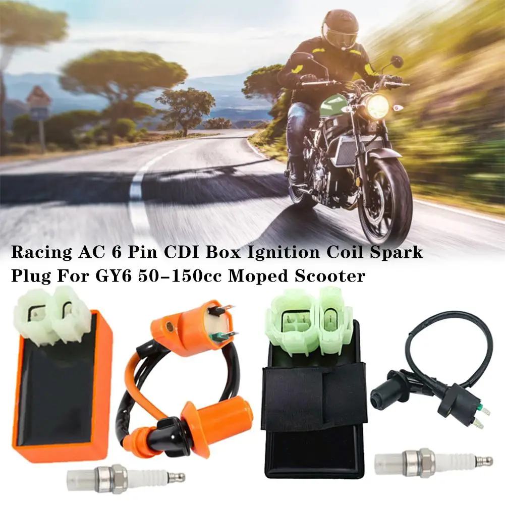 Racing-Ignition-Coil-For-GY6-50-GY6-50CC-125CC-150CC-Engines-Moped ...