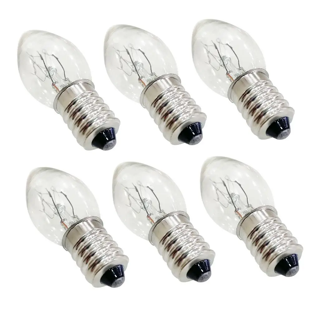 6Pcs-set-E14-Light-Bulb-220V-10W-100LM-2700K-Transparent-Warm-Color-C7 ...