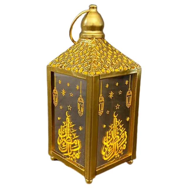 Elegáns Négyzet Alakú Ramadan Függő Fény Eid Mubarak Elem Light Lámpa ...